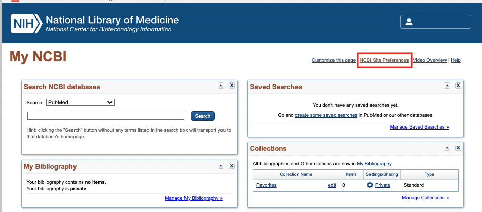 Setting Up My NCBI Account | Strauss Health Sciences Library